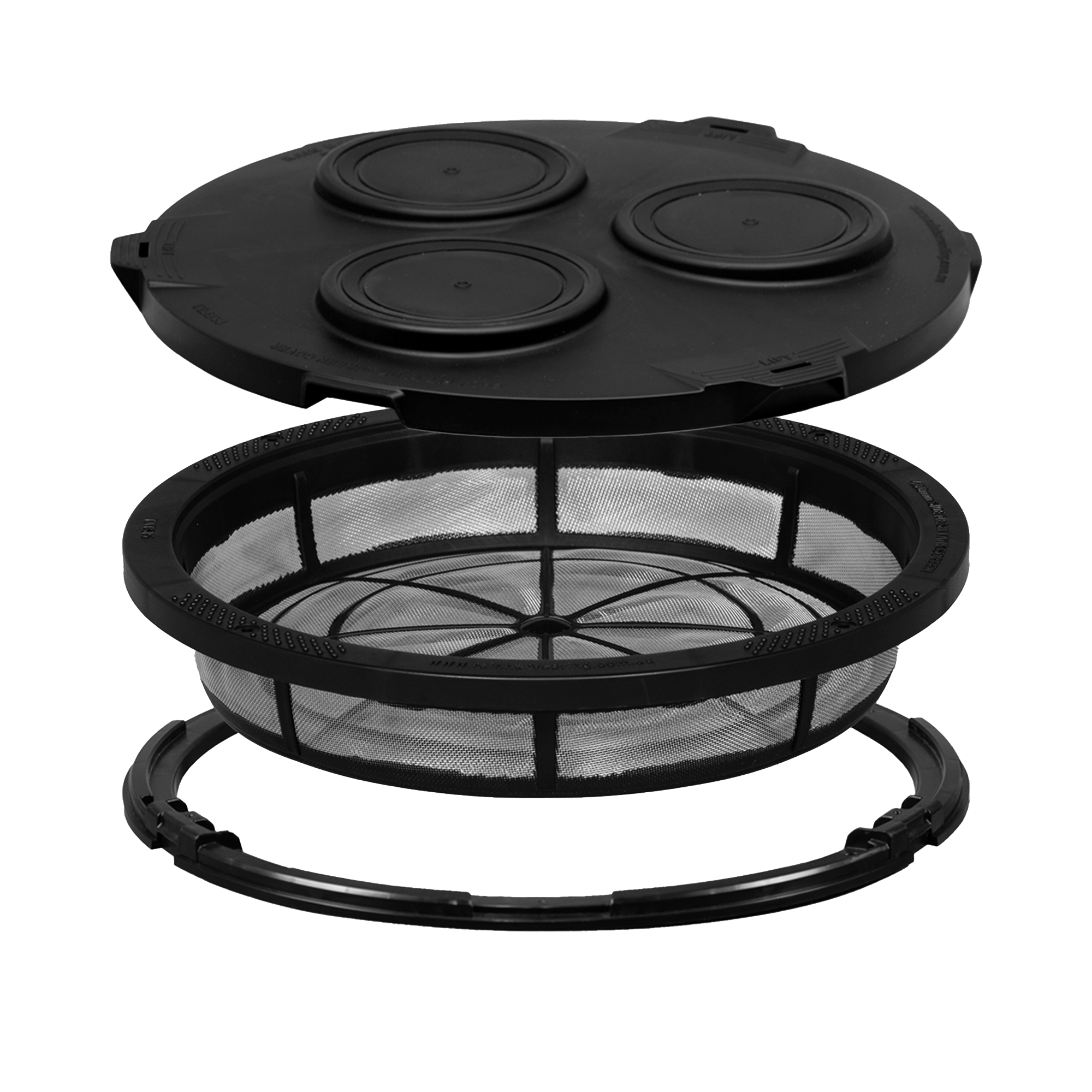 Side Mesh Easy Fit Tank Screen Cover Kit w/ Easy Fit Screw Down Ring ...